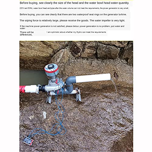 coldwind Micro Hydroelectric Generator 500 Watts 50hz 220V High Power with Monitoring TV Lighting Computer for Outdoor-500w 220v