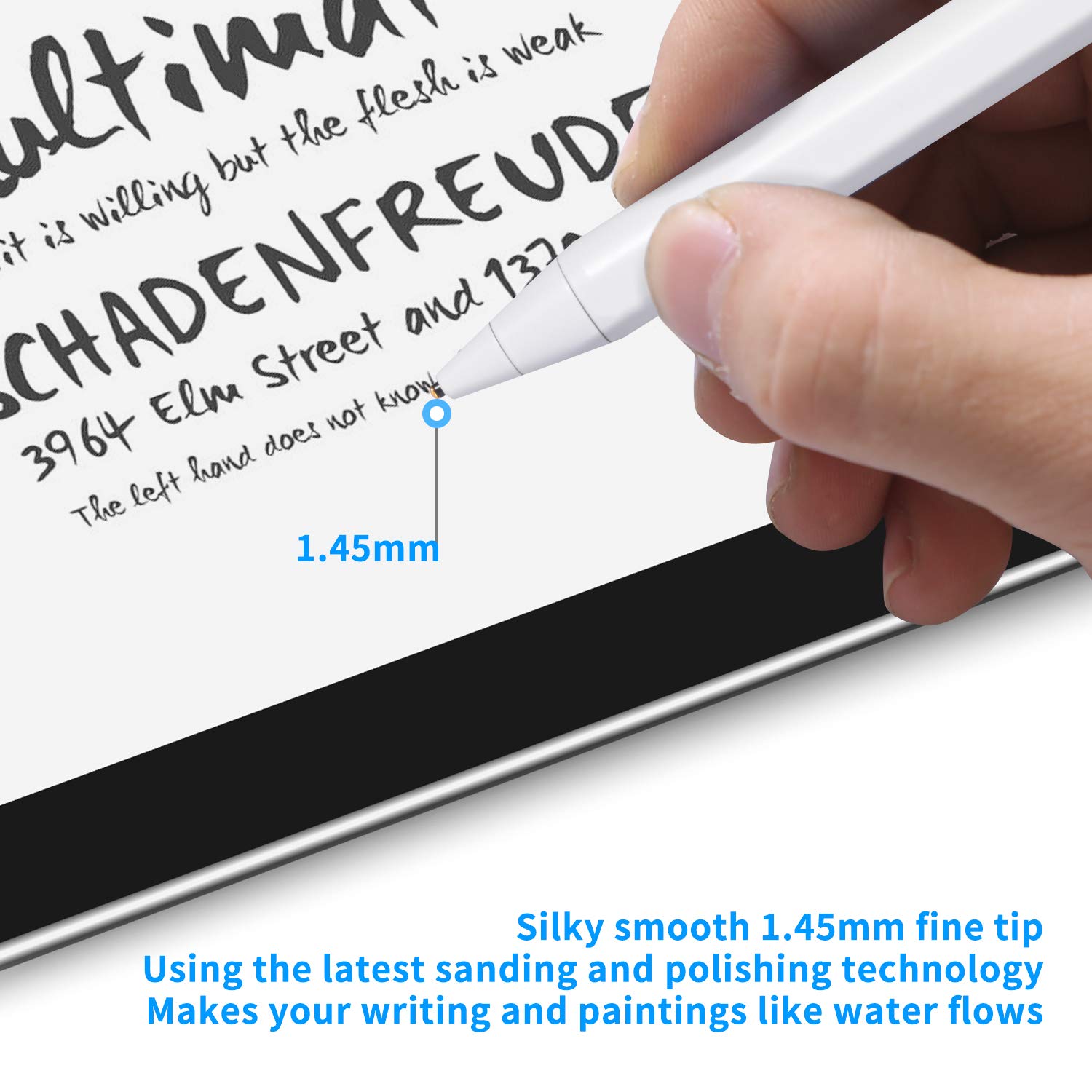 Stylus for iPhone 13/14/15 Pro Max Pens, 1.5mm Fine Point Stylus Pen Compatible for iPhone/iPad Pro/Android/Samsung/Surface and More Touch Screens for iPhone 15/14/13 Pro Stylus,White