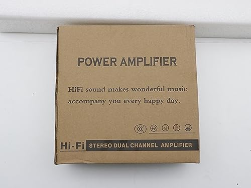 Etlephe 298A Mini Bluetooth 5.0 Stereo Amplifier,Amplifier home Audio,Audio Receiver,300W+300W 2 Channel Power Sound Receiver/USB,SD Card,FM Radio,2 Mic for Home Speakers & Theater System-12V 110V