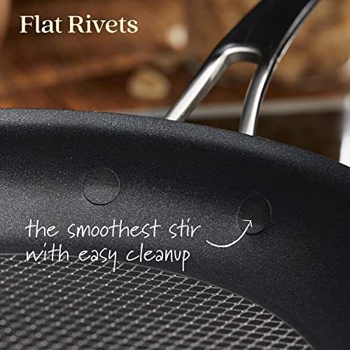 Anolon X SearTech Aluminum Nonstick Cookware Frying Pan Set, 2-Piece, Super Dark Gray