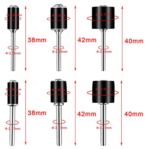 AUSTOR 192 Pcs Sanding Drum Kit with Free Box Including 180 Pcs Drum Sander Nail Sanding Band Sleeves and 12 Pcs Drum Mandrels