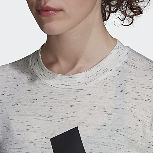 adidas Women's Sportswear Winners 2.0 Long Sleeve, White Melange, Large