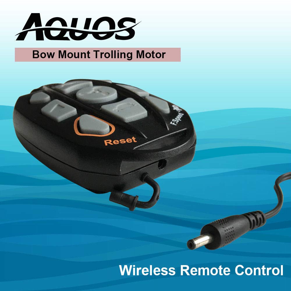 AQUOS Haswing Bow Mount Trolling Motor Remote Control for 12V 55LBS or 24V 80LBS Trolling Motor