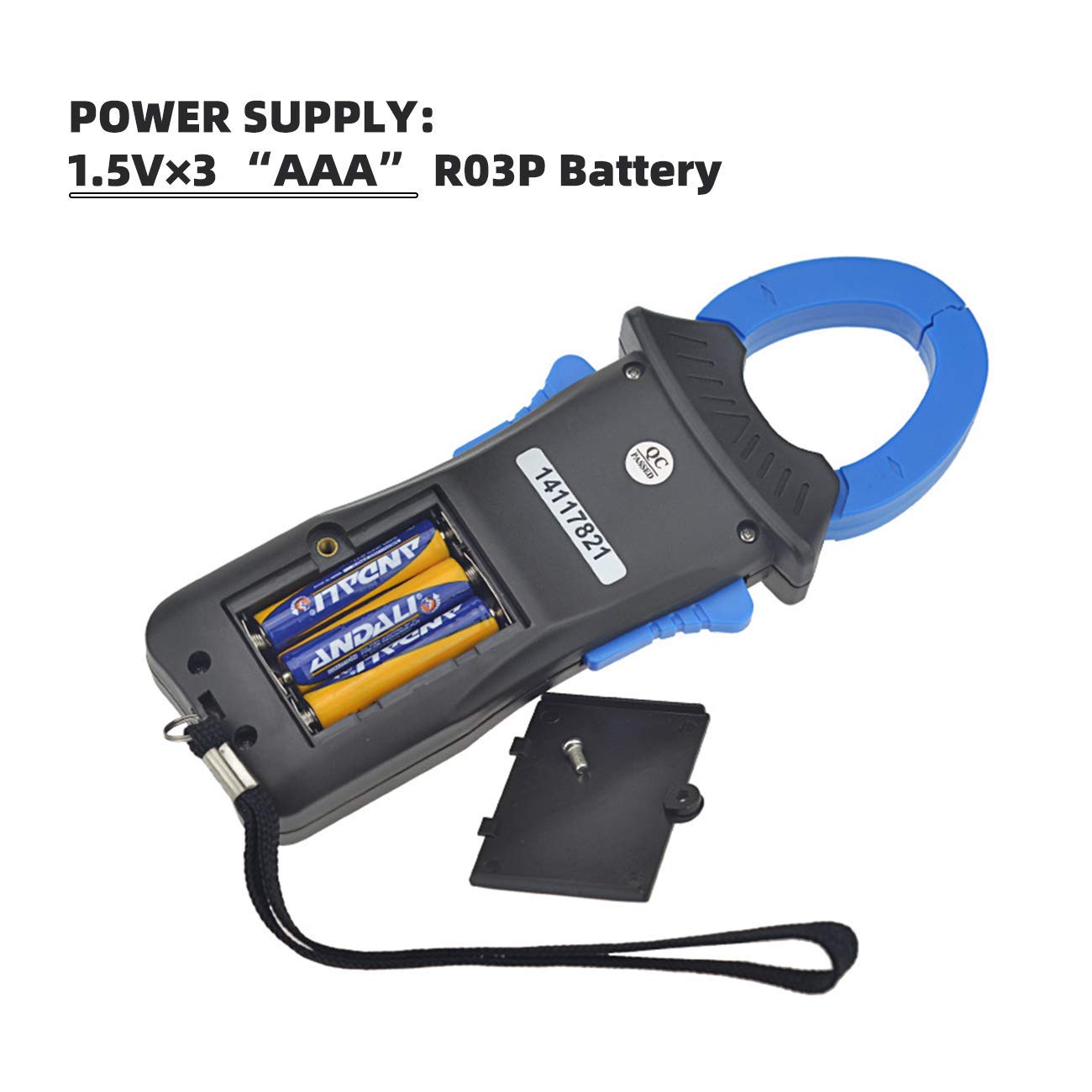 AIOMEST Inrush Current Clamp Meter 6000 Counts, TRMS Digital Multimeter with Auto Ranging, Amp Meter Measures Inrush AC&DC Current, AC&DC Voltage, Resistance, Capacitance, Diodes and Temperature