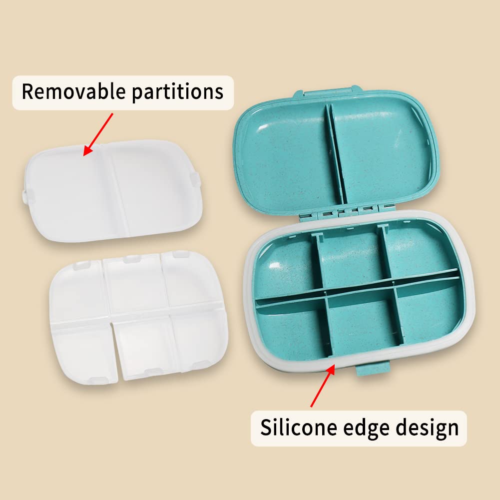 8 Compartments Pill Organizer, Pill Container, Medicine Organizer, Travel Pill Box 7 Day, Pill Dispenser, Pill Case, Pill Box, Weekly Pill Organizer, Pill Holder, Daily Pill Box Organizer
