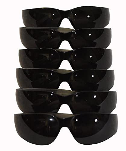 G & F Products 13017 EyePRO 12 pack Safety Glasses, safety goggles, Scratch, Impact, and Ballistic Resistant, smoke lens, 12 Pack
