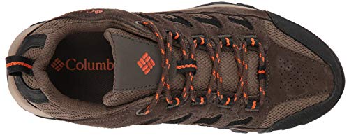 Columbia Mens Crestwood Hiking Shoe, Camo Brown/Heatwave, 12 Wide US