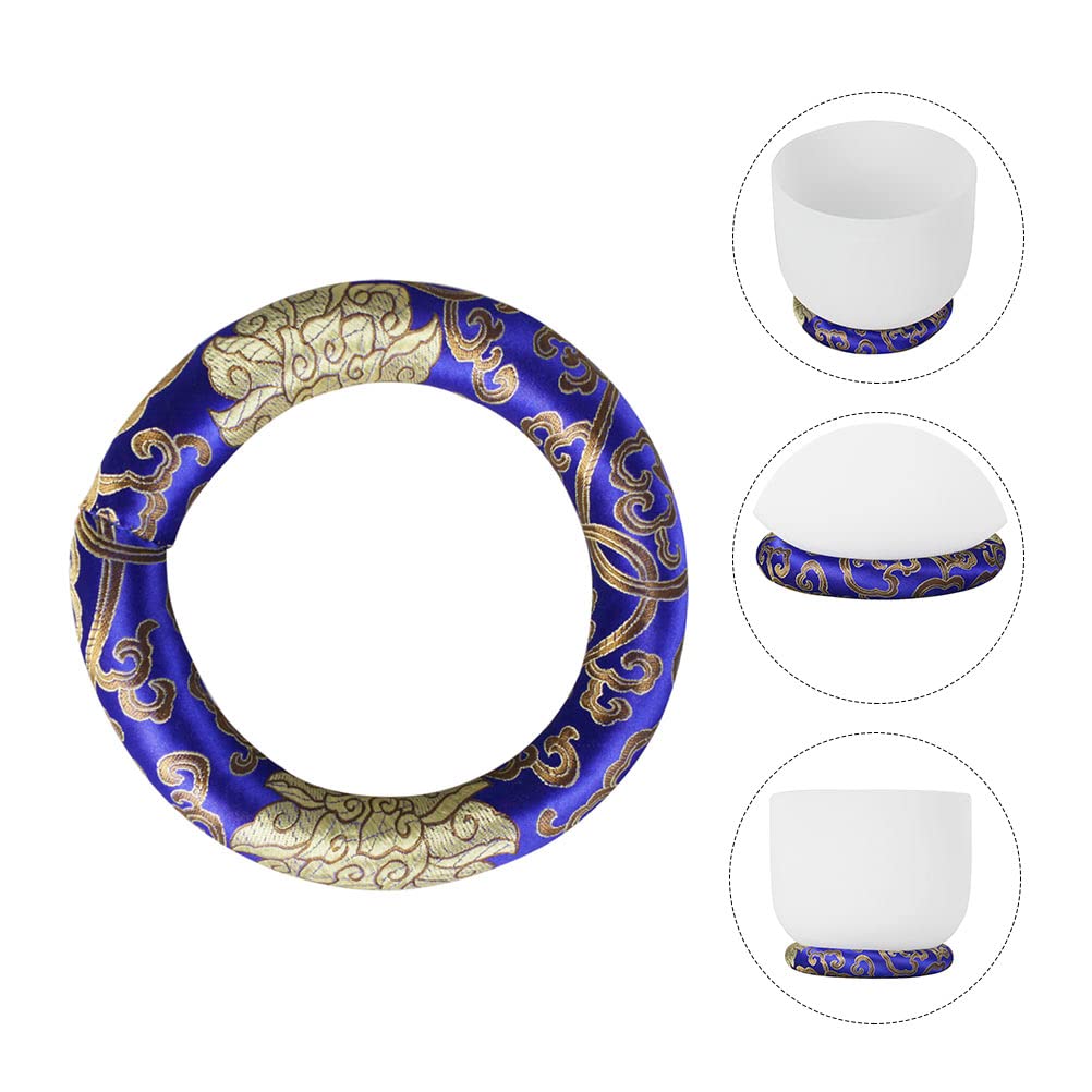 Milisten Bowl Cushion Buddha Sound Bowl Washer Silk Manual Product Singing Bowl Cushion