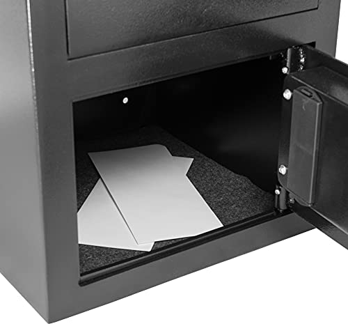 Barska AX11932 Standard Keypad Security Depository Drop Safe 0.72 Cubic Ft,Black