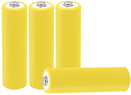 Hisonde 4-Pack AA Battery Placeholder Cylinder AA Size Hot Dummy Fake Battery Setup Shell