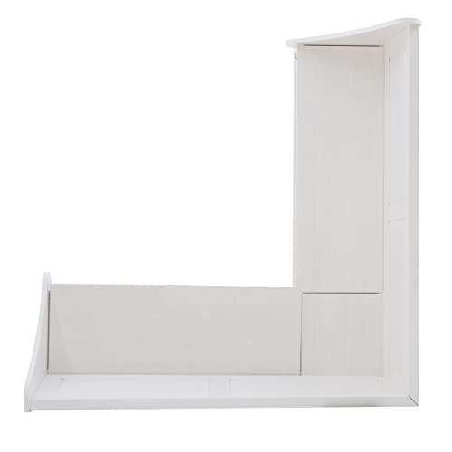 Linon Harris White Corner Breakfast Nook - Nook Only, Table is NOT included!