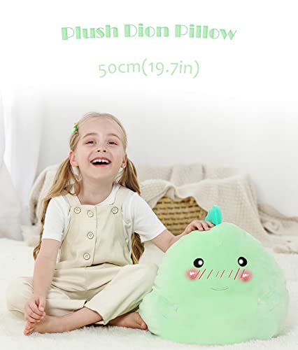 Binggle 20in Plush Dino Pillow Toys, Cute Stuffed Dinosaur Animal Doll Soft Plushies, Ideal Gift for Boys & Girls