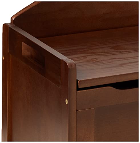 Lipper International Child's Toy Chest, 33.25" W x 17.75" D x 24.5" H, Walnut Finish