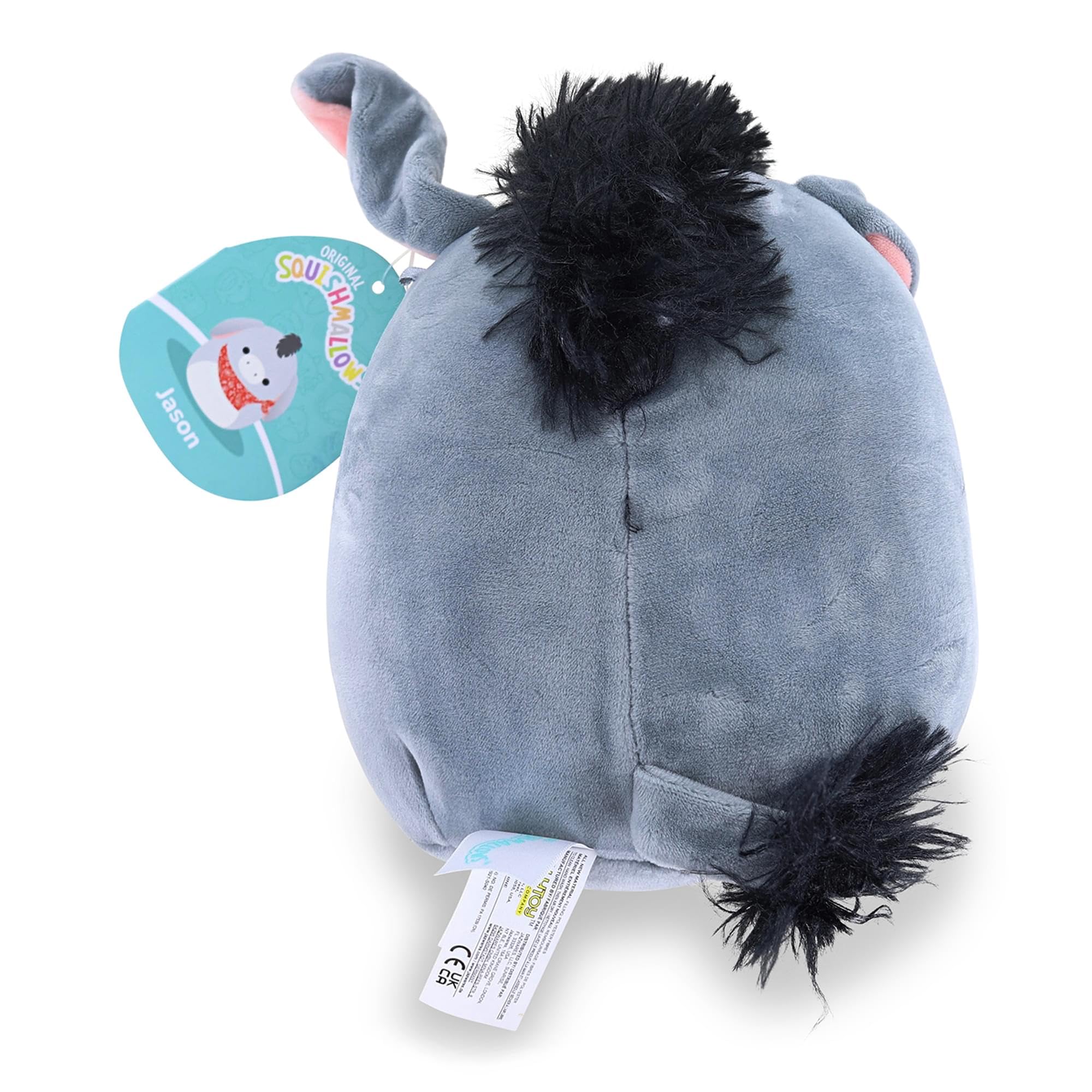 Squishmallows Official Kellytoy Plush 8 Inch Squishy Soft Plush Toy Animals (Jason Donkey (Red Bandana))