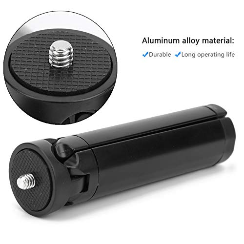 Action Camera Stand, Aluminum Alloy Anti Skid Desktop Tripod with 1/4" Screws for Sports Cameras for Mobile Phone Clips