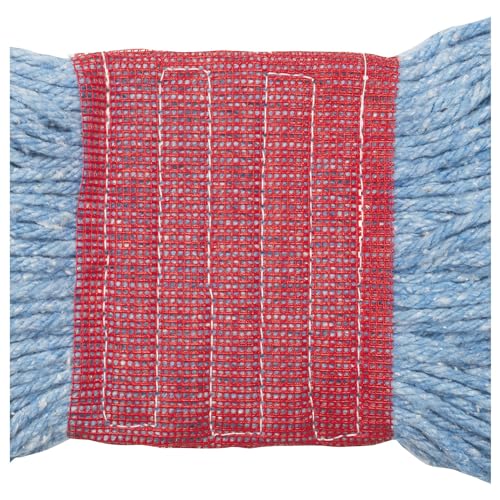 Boardwalk BWK503BLEA 5 in. Super Loop Cotton/Synthetic Fiber Wet Mop Head - Large, Blue
