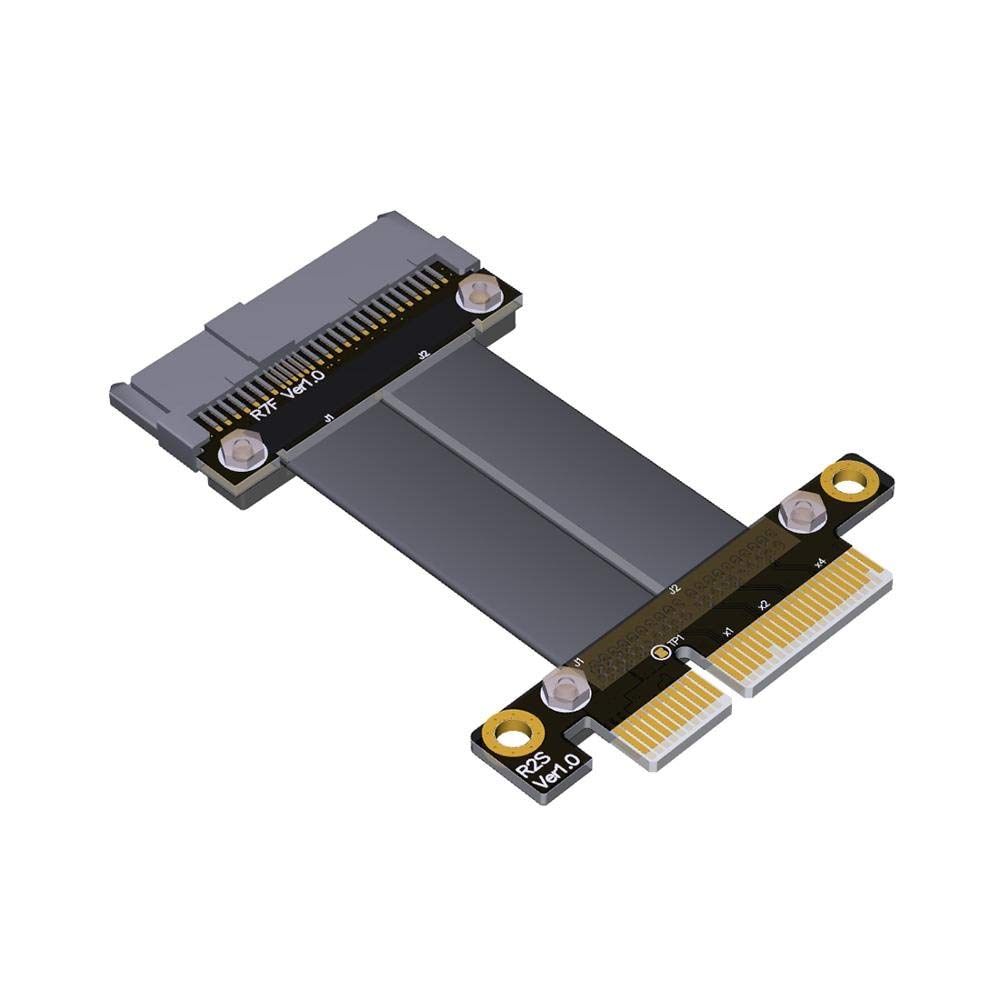 ADT-LINK R27SF U.2 NVMe SSD to PCI-E 3.0 x4 SFF-8639 NVMe PCIe Extension Data Cable High Rate Transmission 8G/BPS (30cm)