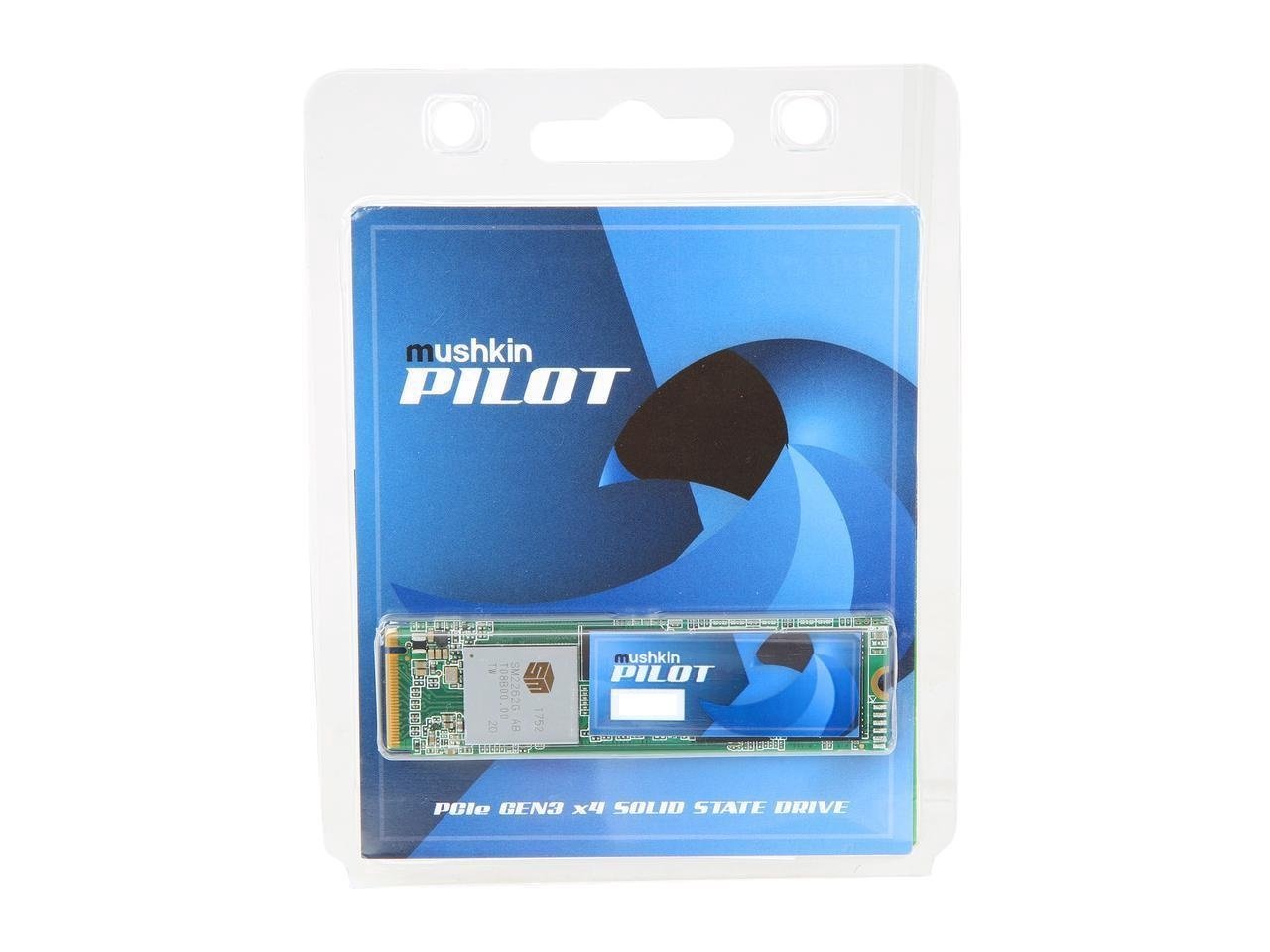 Mushkin Pilot – 500GB PCIe NVMe – M.2 (2280) Internal Solid State Drive (SSD) – Gen3 x4 – 3D TLC - (MKNSSDPL500GB-D8)
