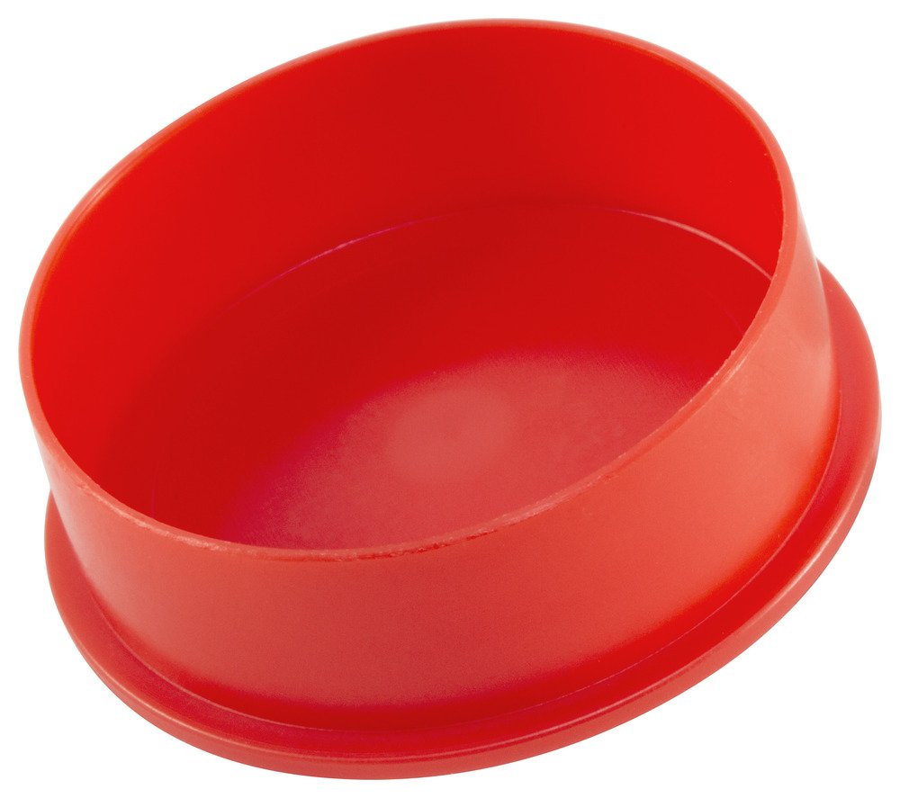 Caplugs 99394465 Plastic Cap for Threaded Connectors 5/8" EC-10, PE-LD, to Cap Nominal Thread Size 5/8", Red (Pack of 200)