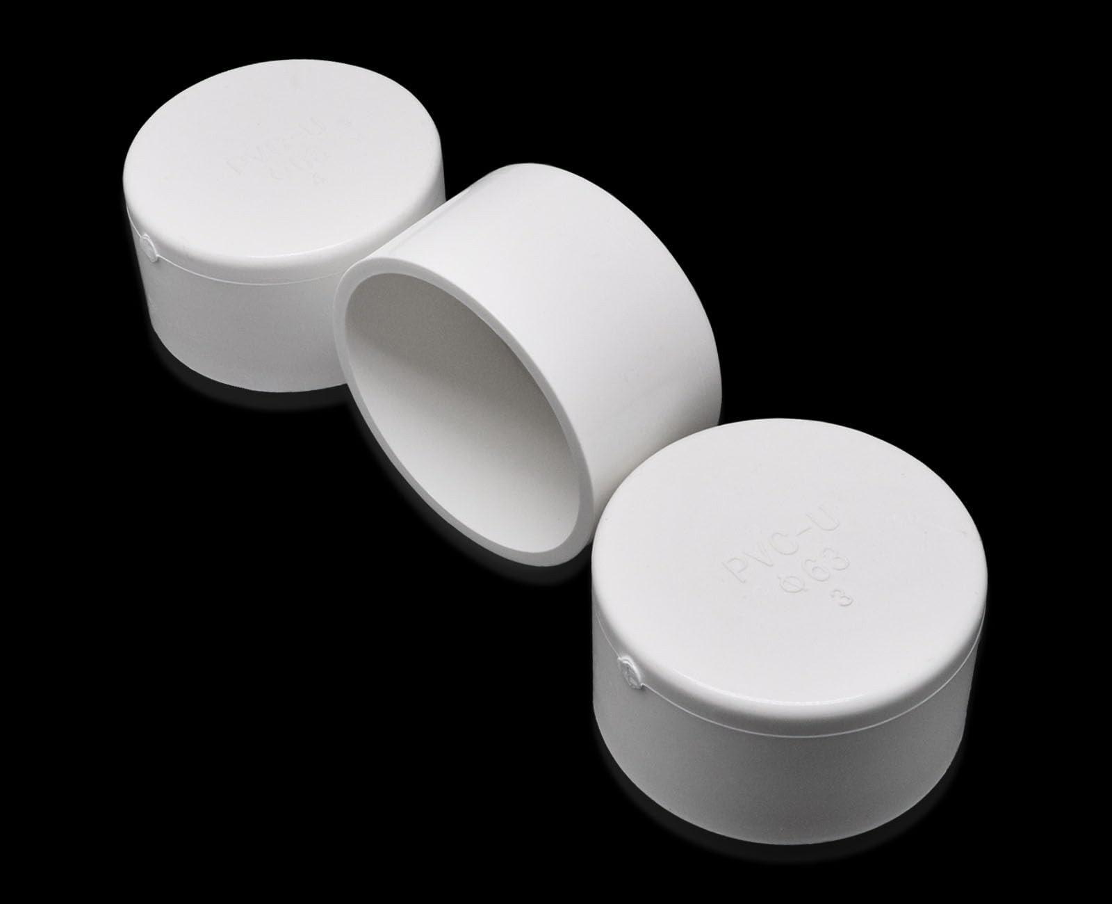 BENLIUDH PVC Pipe End Cap, White PVC Fittings Caps Furniture Grade 2 Inch (4pcs)