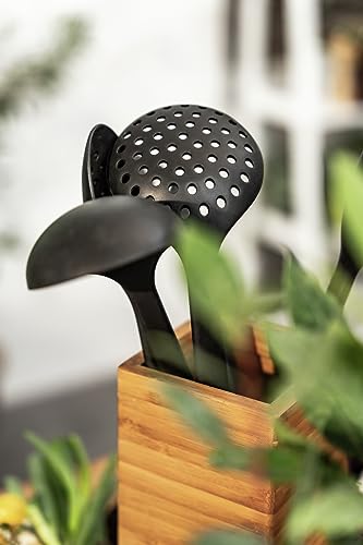 Ballarini Nero Silicone Soup Ladle, Made in Italy