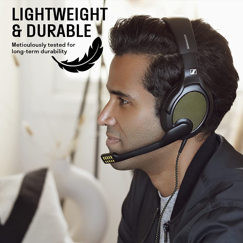 DROP + Sennheiser PC38X Gaming Headset — Noise-Cancelling Microphone with Over-Ear Open-Back Design, Velour Earpads, Compatible with PC, Gaming Consoles, and Mobile Devices, Black (Renewed)