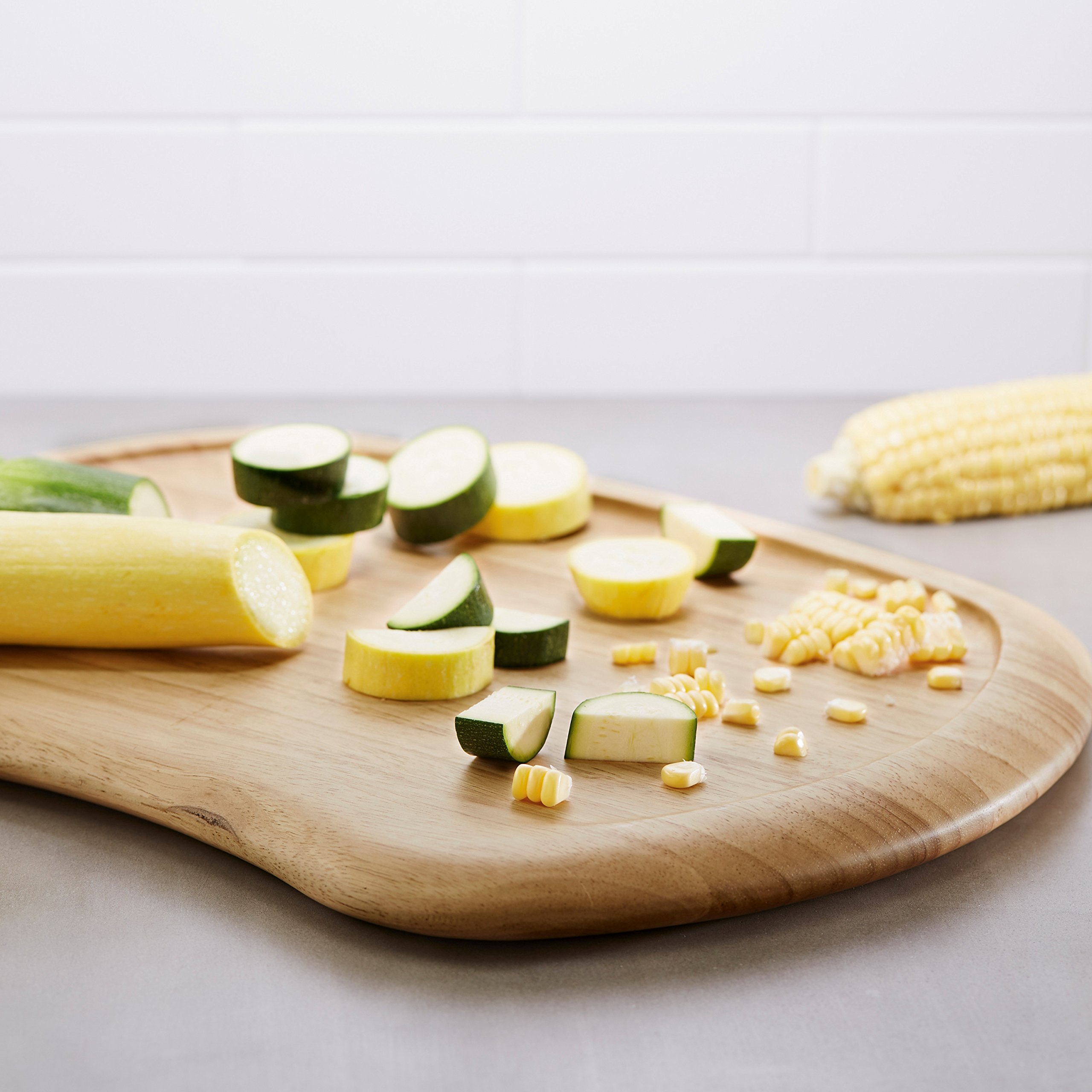 Ayesha Curry 47008 Pantryware Parawood Cutting Board / Parawood Serving Board - 16 Inch x 12 Inch, Brown