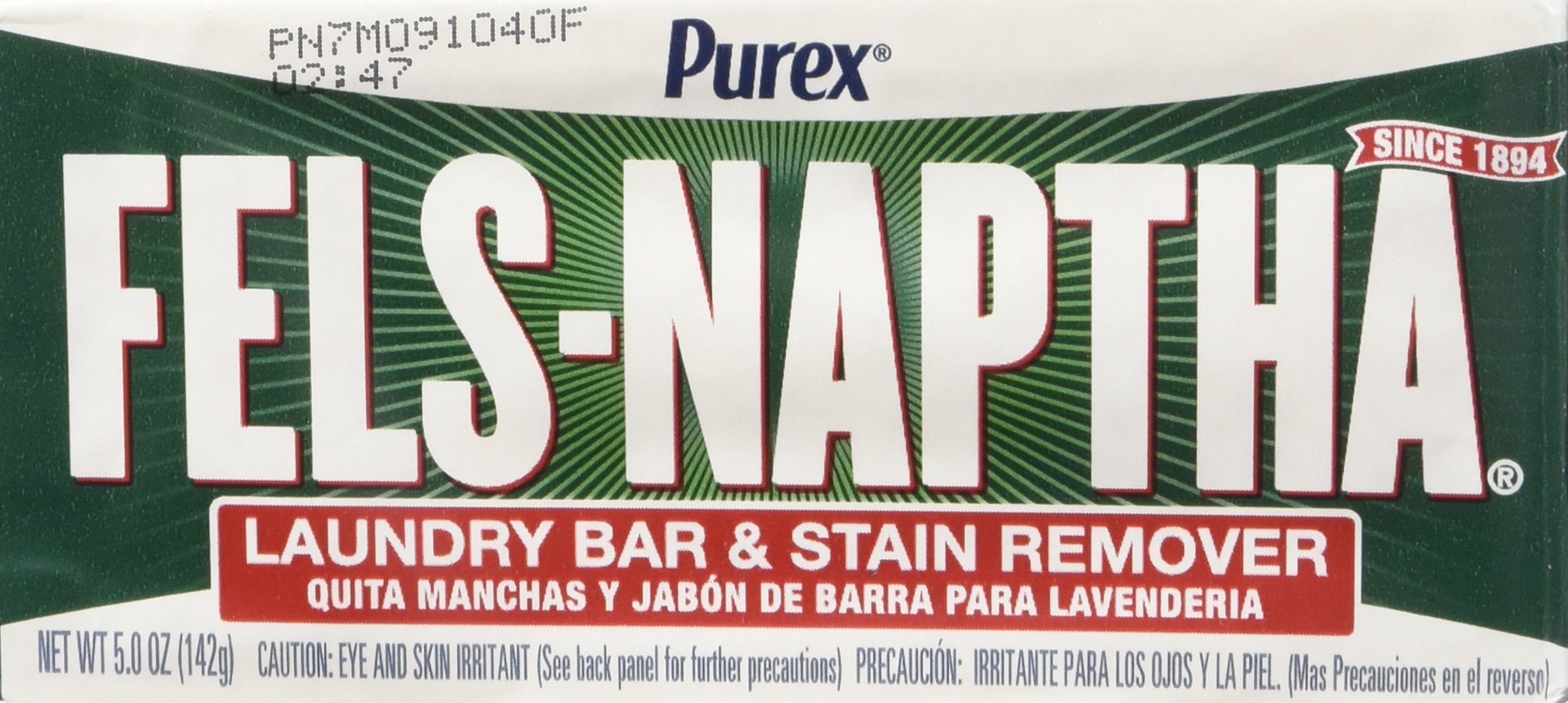 Fels Naptha Laundry Bar and Stain Remover, 5oz ( 4 bars) by Fels Naptha