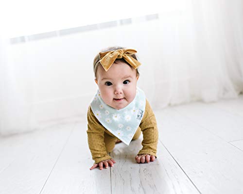 Copper Pearl Baby Bandana Drool Bibs for Drooling and Teething 6 Pack Gift Set For Girls “Sunny Set