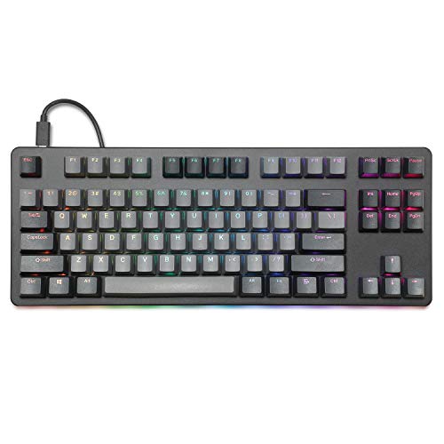 DROP CTRL Mechanical Keyboard — Tenkeyless TKL (87 Key) Gaming Keyboard, Hot-Swap Switches, Programmable Macros, RGB LED Backlighting, USB-C, Doubleshot PBT, Aluminum Frame (Cherry MX Brown, Black)