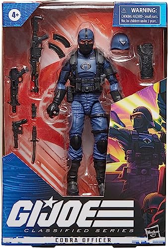 G.I. Joe Classified Series Cobra Officer Action Figure 37 Collectible Premium Toy with Multiple Accessories 6-Inch-Scale, Custom Package Art