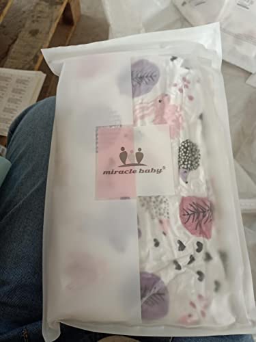Miracle Baby Muslin Swaddle Blankets Large Cotton Receiving Blanket Nursing Cover 55''x 39''(2 Layers,Rabbit)