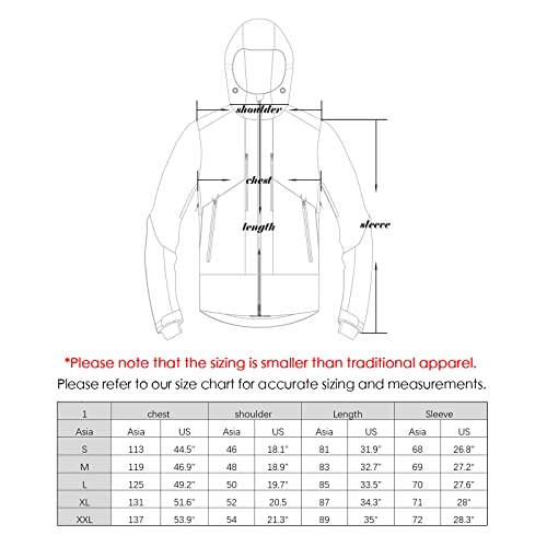 ADVANTURER Men‘s Waterproof Ski Jacket Warm Winter Snow Coat Mountain Outdoor Windbreaker Hooded Snow coat Raincoat