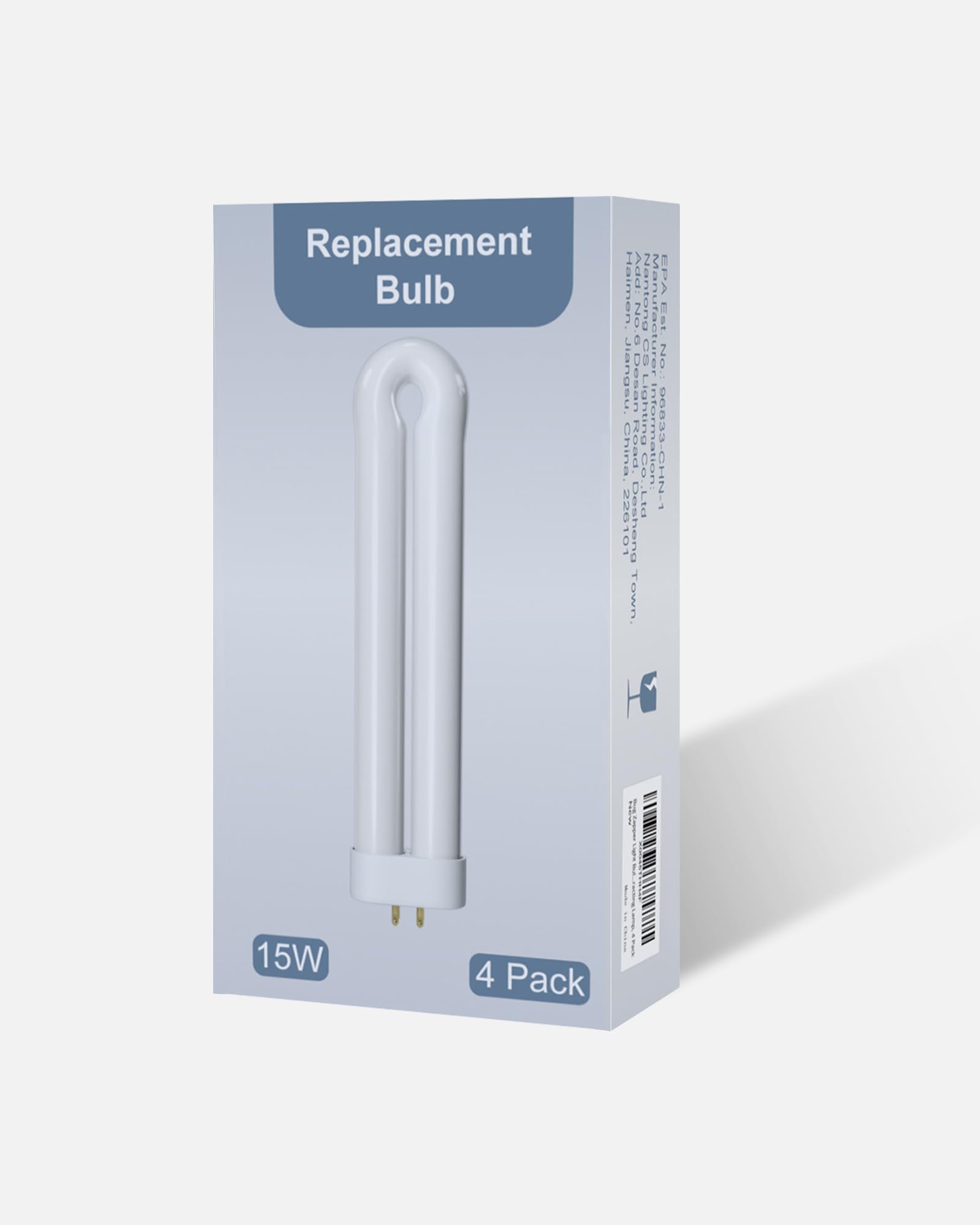 Bug Zapper Replacement Light Bulb for 15 Watt Insect Attracting Lamp, 7.5-inch FUL 15W-BL U-Shaped Bulb for BB-15wht BZ-15, BF35 BK-15D, JY-02, K15, X3, T6, T8, T9, B1515 UV15, FP15, TZ15 Bug Zapper