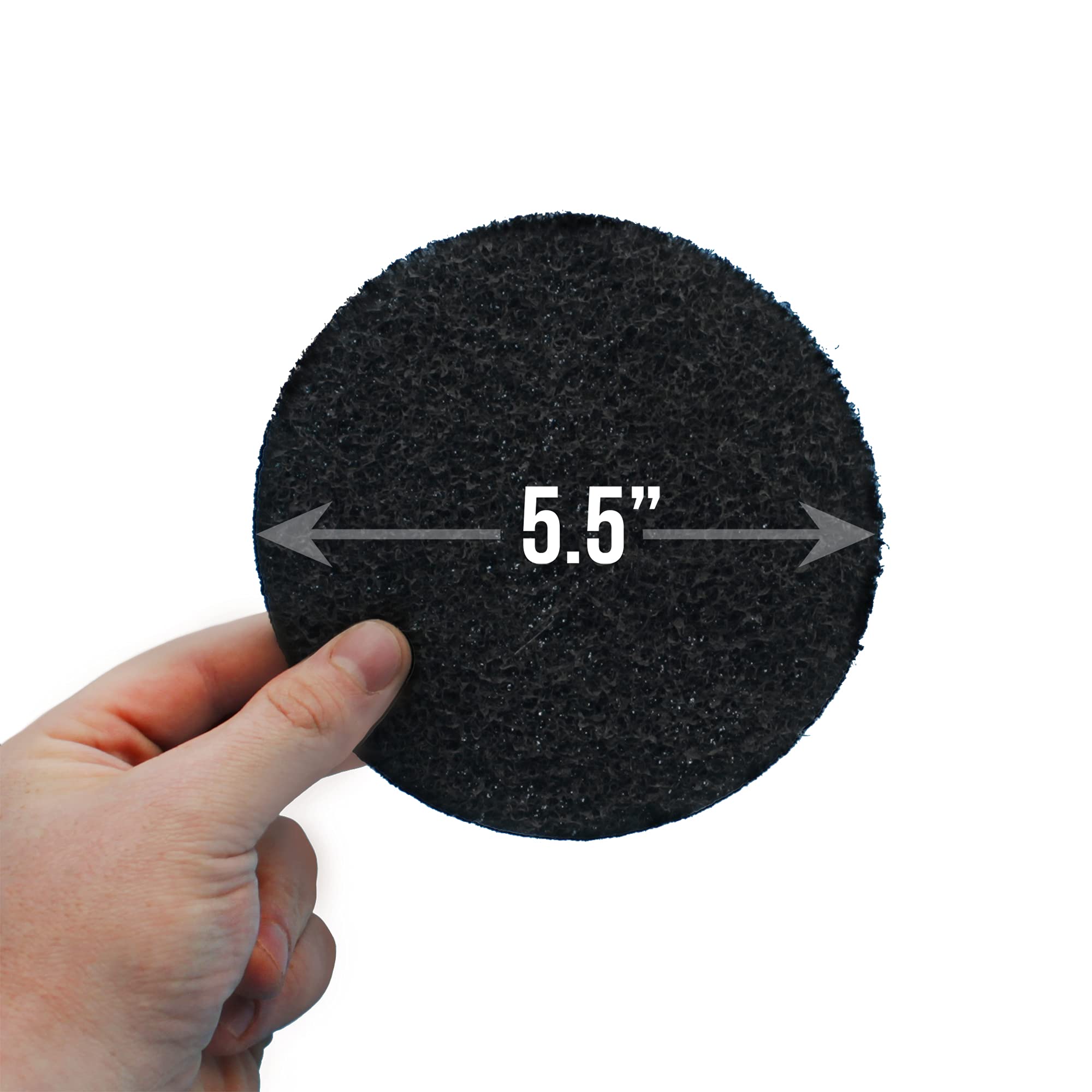 BioStrike Compost Crock - Activated Carbon Filters for Compost Bucket, Control Kitchen Odors, 5.5-inch Round, Made in USA (4 Count)