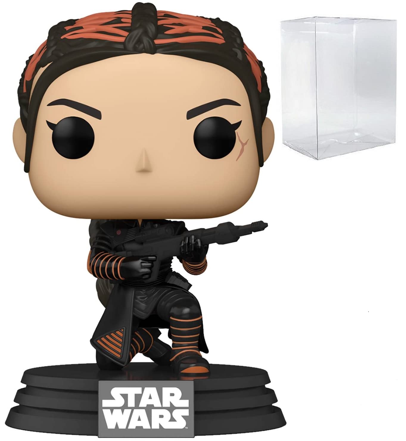 Funko Star Wars: Book of Boba Fett - Fennec Shand Pop! Vinyl Figure (Bundled with Compatible Pop Box Protector Case)