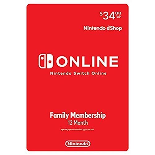 Game Bundle Nintendo Switch Bundle with 12 Month Online Family Plan /128GB SanDisk Micro SD Card/Case and Screen Protector,Red and Blue w/128GB SD/Case