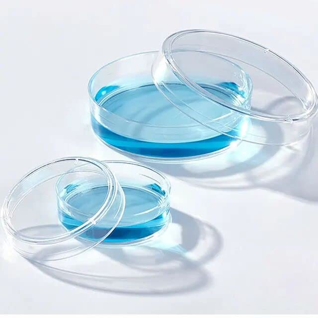 BIPEE Polystyrene Petri Dish 60 x 15mm, Sterile, Pack of 10,Plastic Petri Dishes with Lids , Mold Testing kit,Mycology Supplies agar Plates- Perfect for Cell Culture and Microbiology Experiments