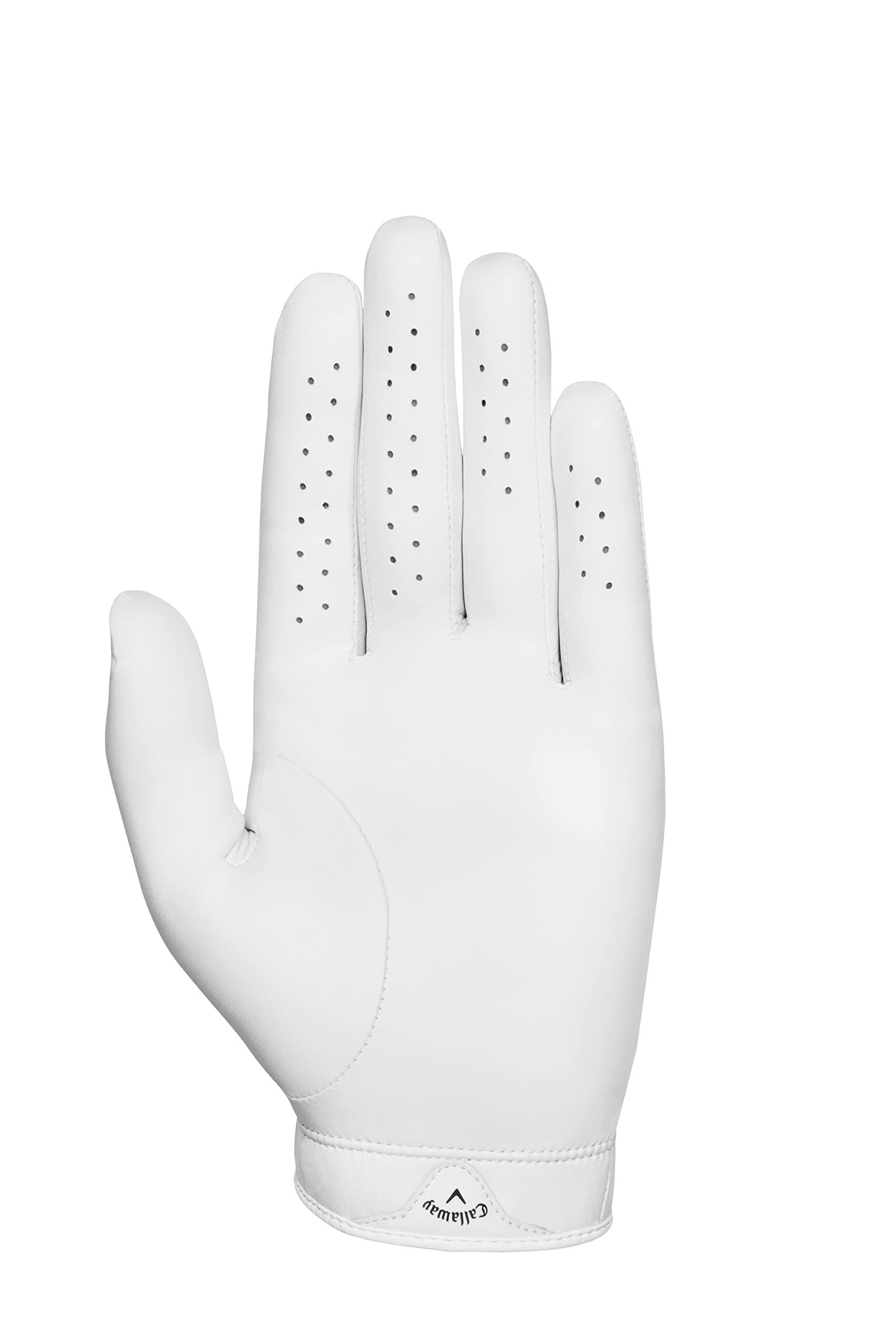 Callaway Golf Tour Authentic Glove (Standard, X-Large, White 2022, Worn on Left Hand)