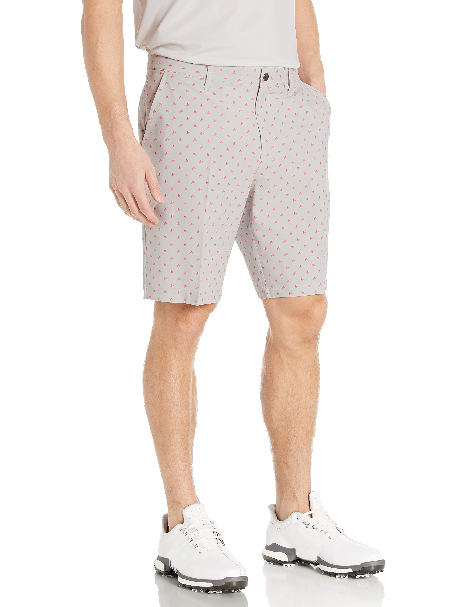adidas Golf Ultimate365 Badge of Sport Novelty Shorts, Grey One, 35"