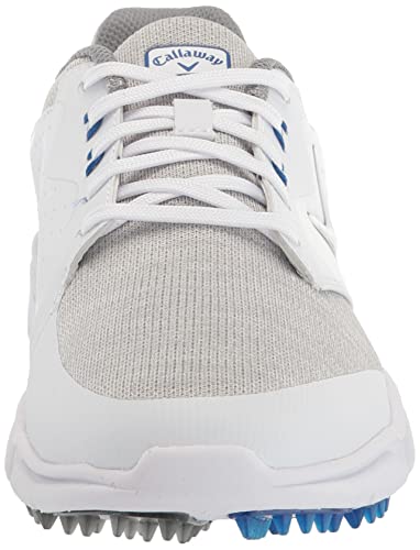 Callaway Men's Coronado v2 SL Golf Shoe, White/Grey, 11