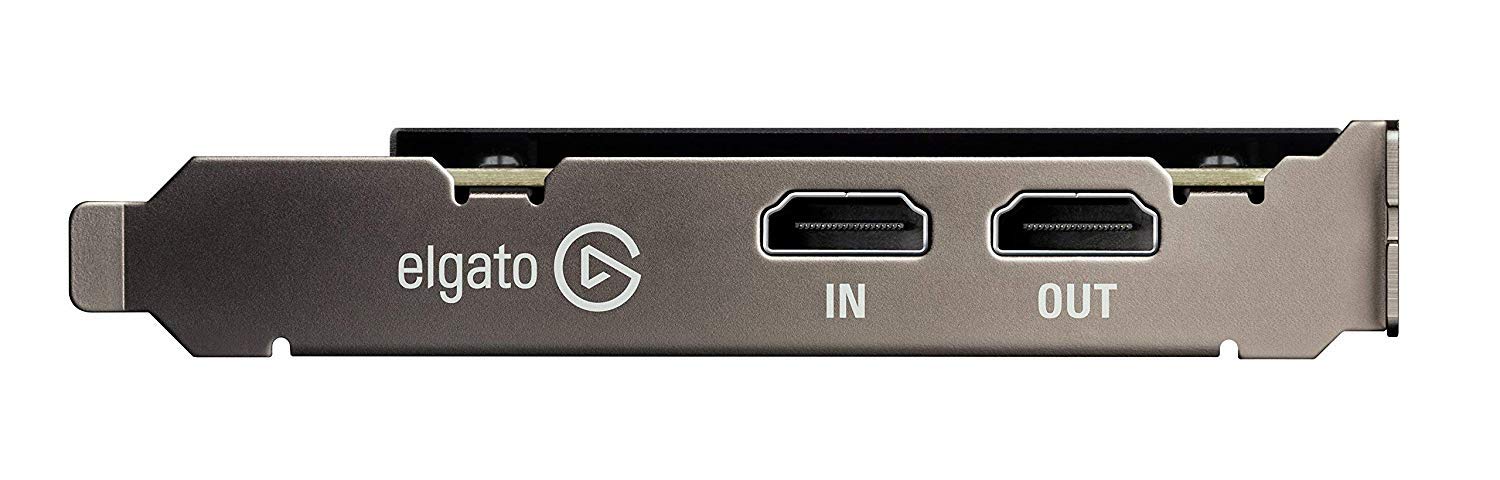 Elgato Game Capture 4K60 Pro - 4K 60fps Capture Card with Ultra-Low Latency Technology for Recording PS4 Pro and Xbox One X Gameplay, PCIe x4, Black