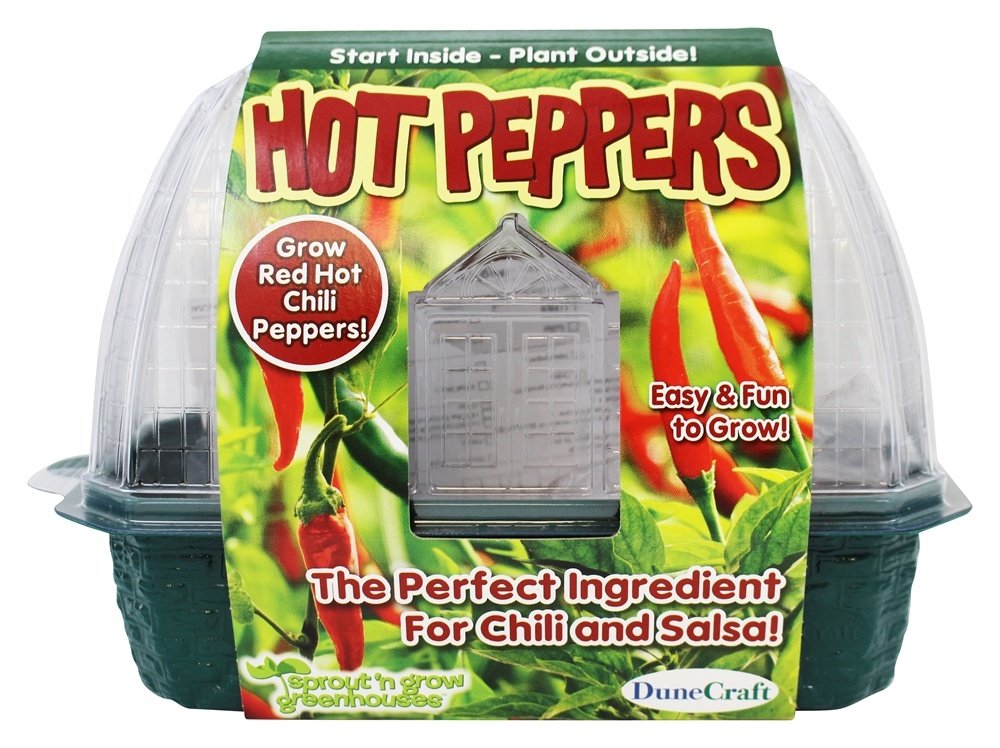 DuneCraft Hot Peppers Sprout and Grow Greenhouse