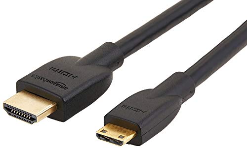 Amazon Basics High-Speed Mini-HDMI to HDMI TV Adapter Cable (Supports Ethernet, 3D, and Audio Return) - 10 Feet (10-Pack)