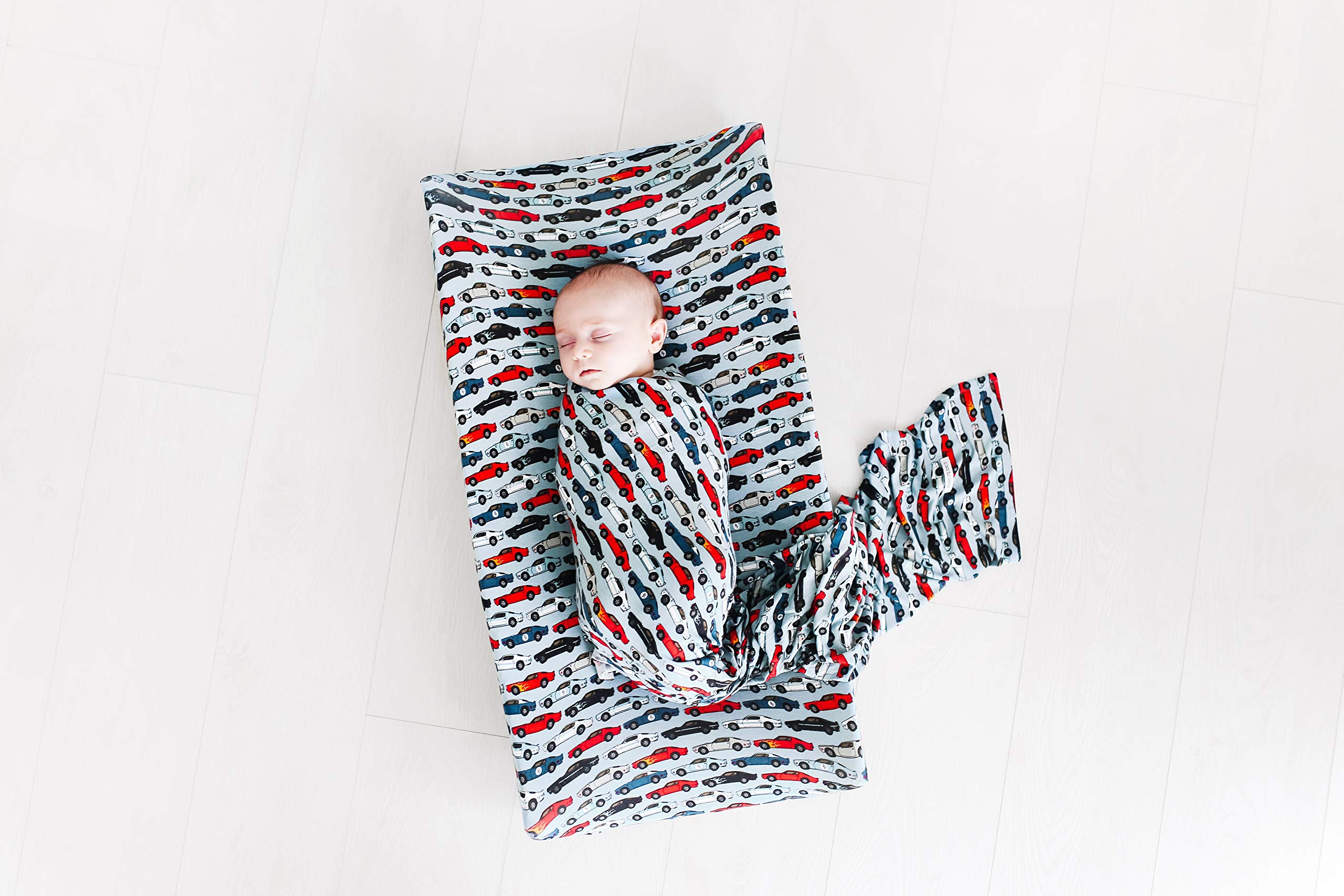 Posh Peanut Baby Changing Pad Cover Stretchy Bamboo Viscose, for Standard 16" by 32" - Miles