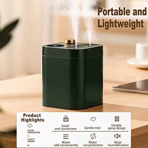 Fanximan Mini Battery Powered Cordless Humidifier - Portable Wireless Plant Humidifier,USB Rechargeable Small Humidifier for baby,Bedroom,Travel,Office