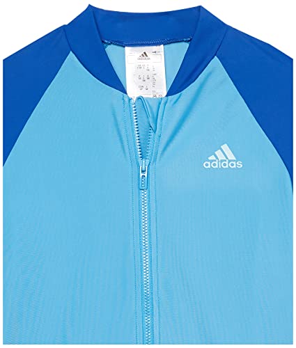 adidas Kids' Standard Long Sleeves Rashguard, Pulse Blue/Team Royal Blue, XX-Small