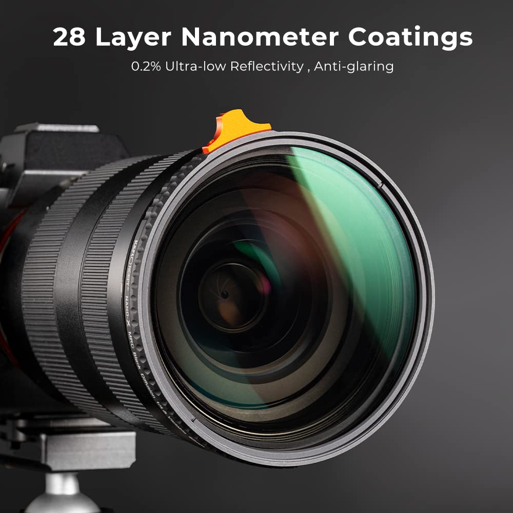 82mm Variable ND2-ND400 (1-9 Stops) & CPL Lens Filter Kit (2 Pcs) with 28 Multi-Layer Coatings
