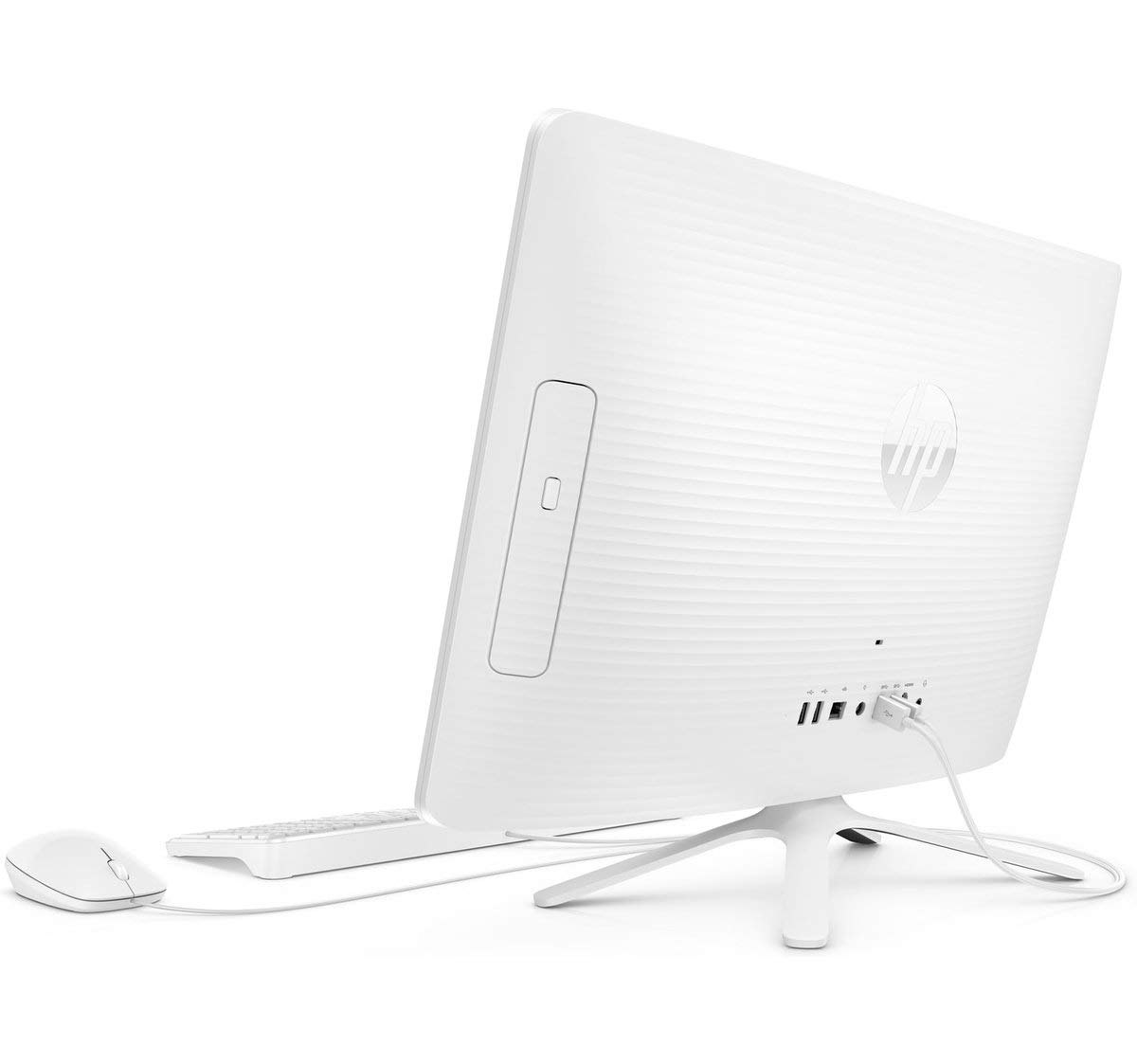 HP 2018 Newest All-in-One 21.5" Full HD IPS Touchscreen Desktop PC, Intel Pentium J3710 Quad-Core Processor 4GB RAM 1TB HDD HDMI DVD WiFi Webcam Keyboard + Mouse Windows 10 - Snow White