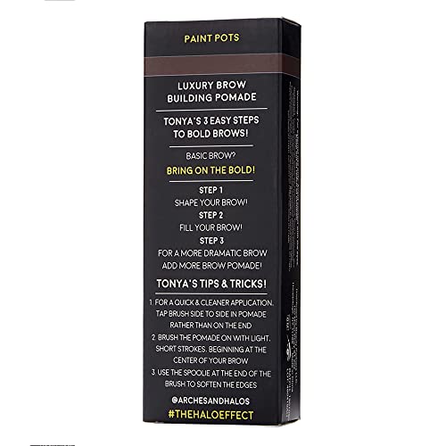 Arches & Halos Luxury Brow Building Pomade in Dark Brown, 0.1 Ounce